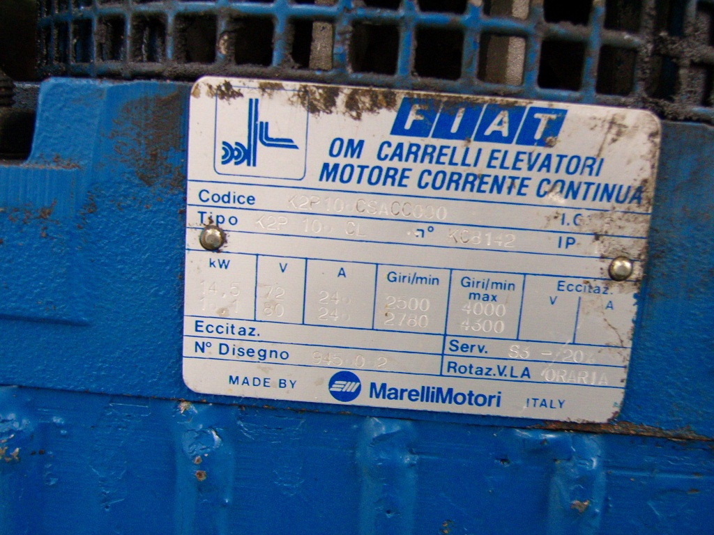 MOTORE SOLLEVAMENTO OM - Cod. RM-636 - Ricambi meccanici per carrelli ...