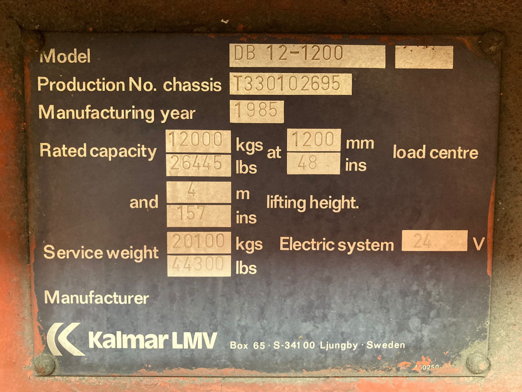 Kalmar LMV 12-1200 - Kalmar - Cod. MSGP-467 - Carrello elevatore usato
