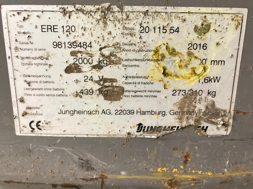 Jungheinrich ERE 120 - Jungheinrich - Cod. TEB-536 - Carrello elevatore ...