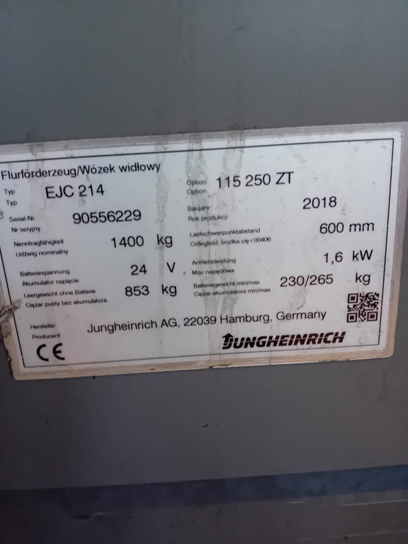 Jungheinrich EJC214 - Jungheinrich - Cod. STP-3964 - Carrello elevatore ...