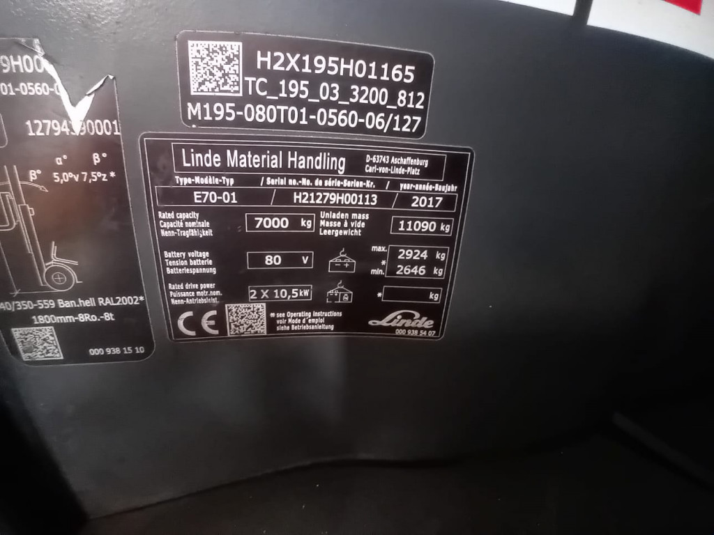 Linde E70-01 - Linde - Cod. CFEL-28346 - Carrello elevatore usato